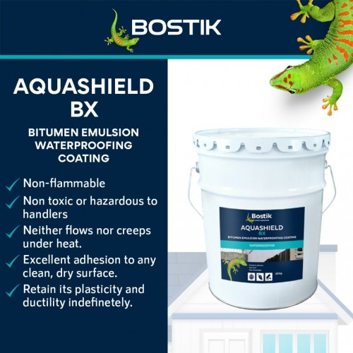 BOSTIK AQUASHIELD BX (20KG) BITUMEN EMULSION WATERPROOFING COATING /CAT ...