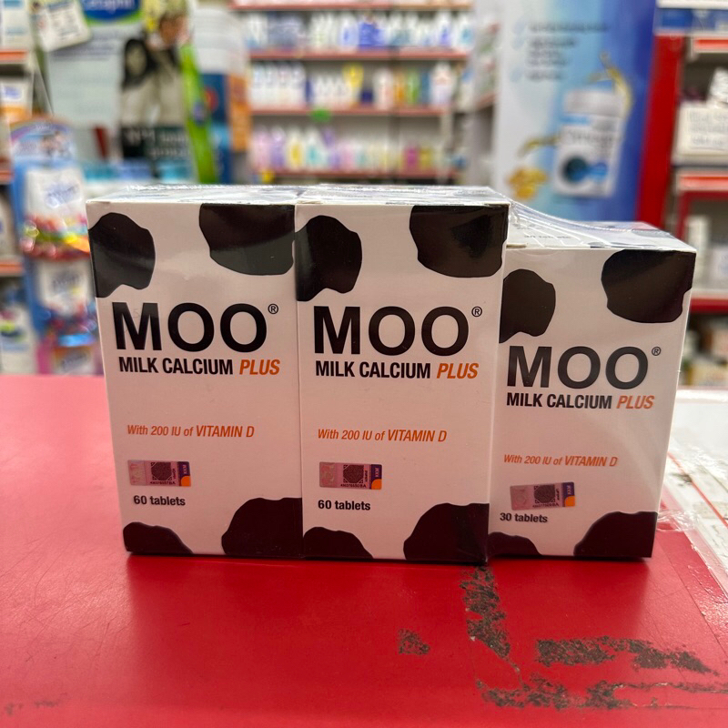 (GOODLIFE) - MOO MILK CALCIUM PLUS WITH VITAMIN - 60Sx2 + (FREE : 30S ...