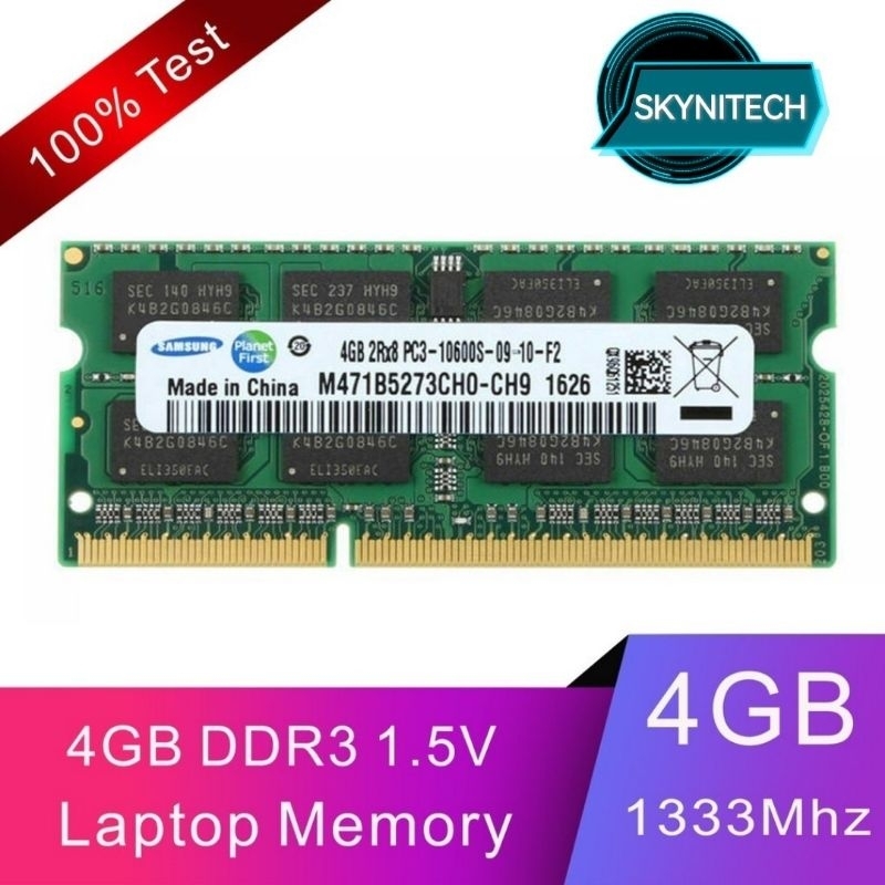 LAPTOP RAM 4GB PC3-10600S/1333MHz/12800S/1600MHz-DDR3-SDRAM (1.35v&1.5v) | Shopee Malaysia