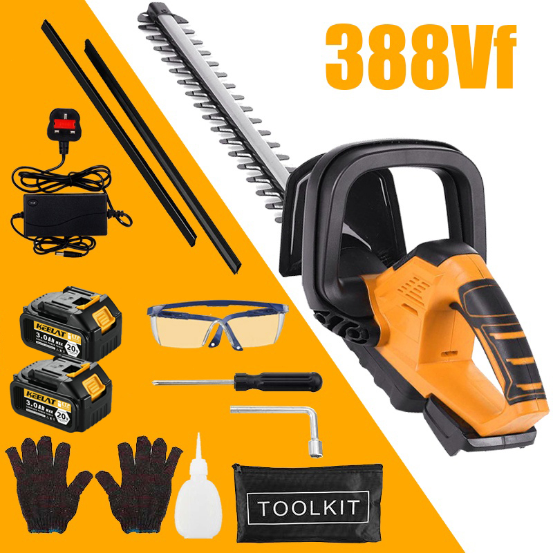 KEELAT Cordless Shrub Hedge Trimmer Machine Garden Pruning Shear ...