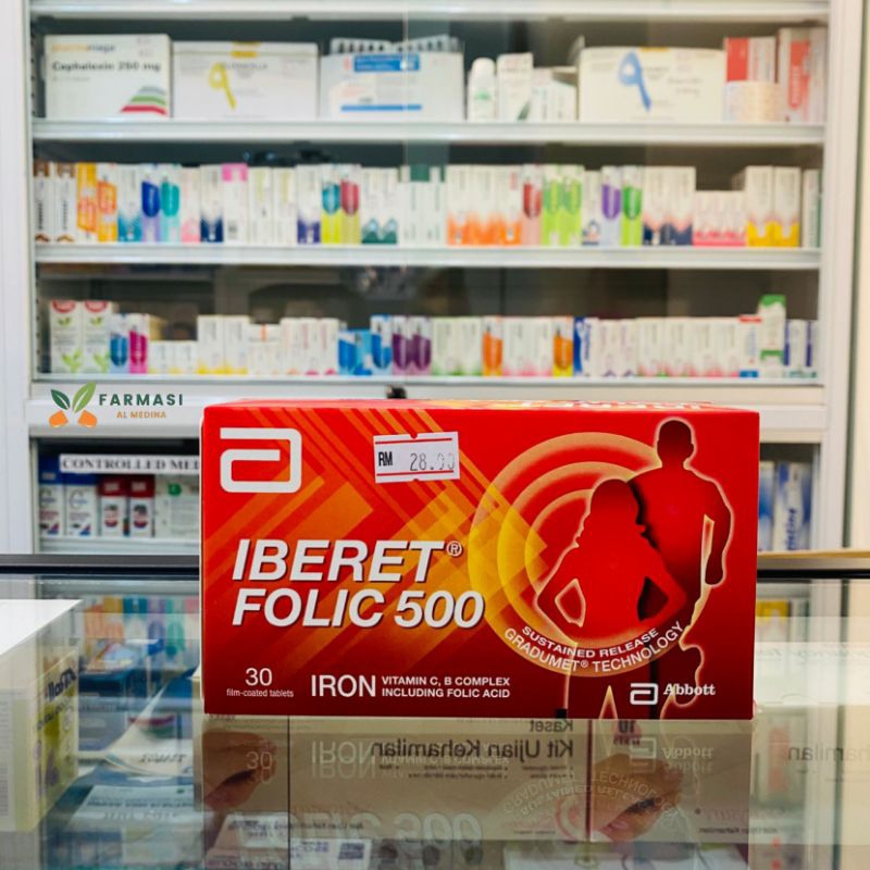 🌿 | IBERET® FOLIC 500 IRON VITAMIN C , B COMPLEX including FOLIC ACID ...