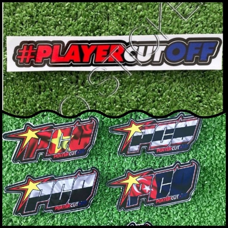 STICKER PLAYER CUT OFF BIASA/CHROME / PCO | Shopee Malaysia