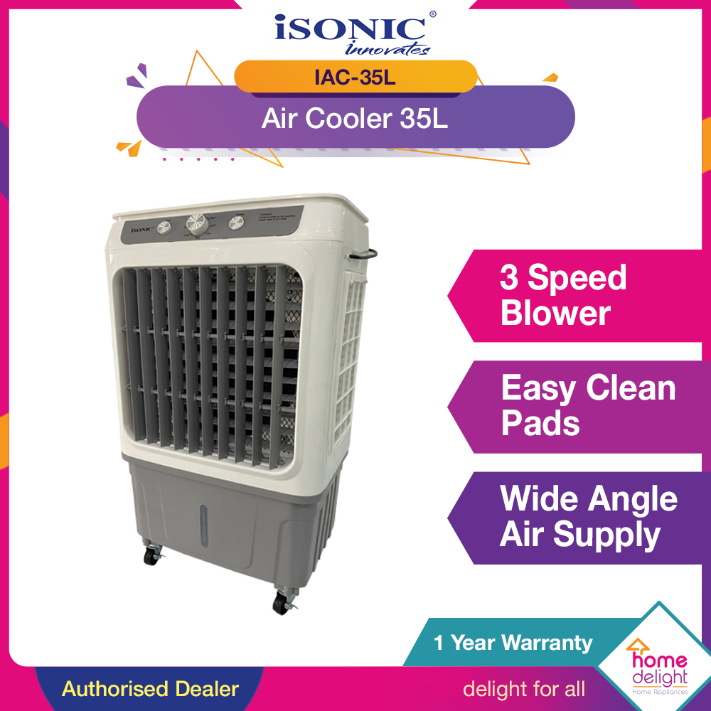 Isonic Air Cooler Evaporative Air Cooler 35L 45L [ IAC-35L IAC35L / IAC ...