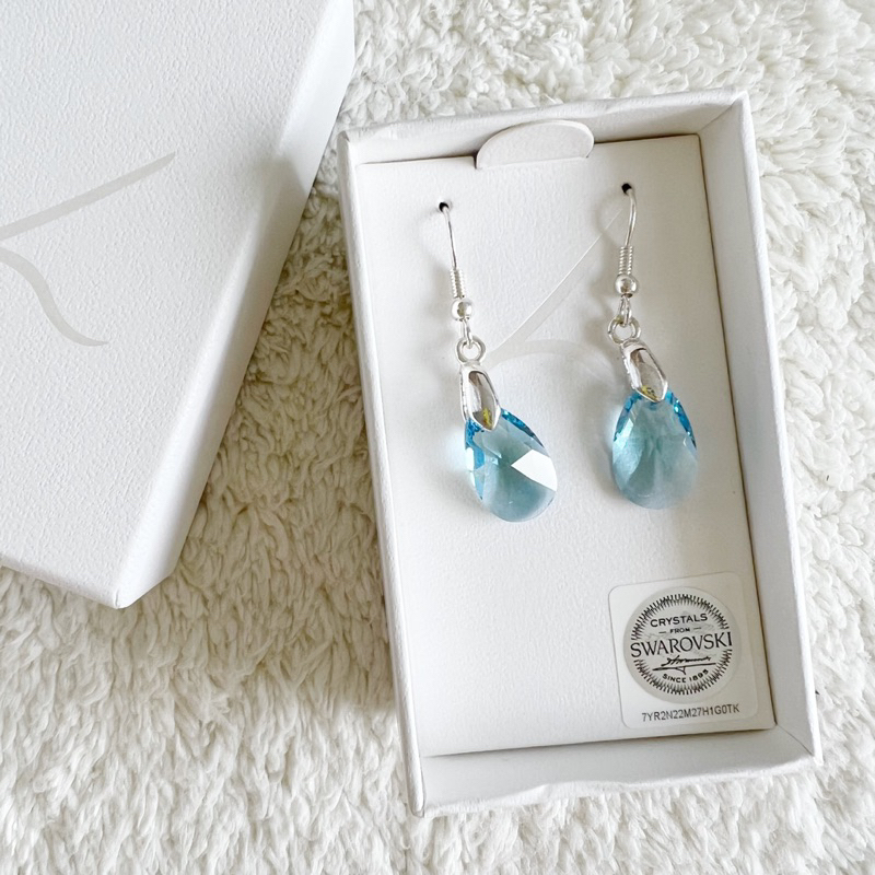 Lovisa Swarovski Stone Blue Drop Earring in Gift Box | Subang Fesyen ...