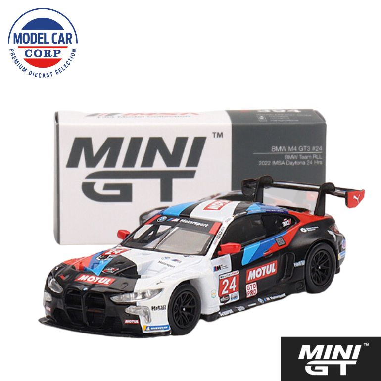 Mini GT BMW M4 GT3 #24 2022 IMSA Daytona 24 Hrs MGT00394-L Scale: 1/64 ...