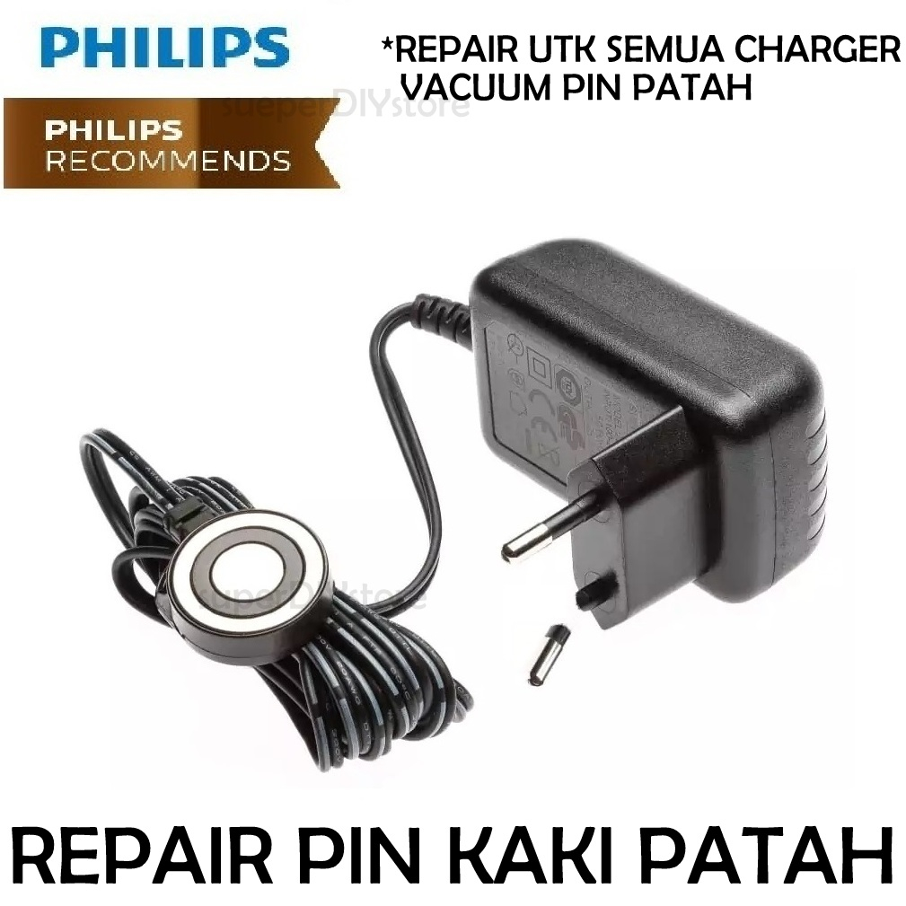 repair pin kaki patah philips charger Philips Amway MODEL FC6901 ...
