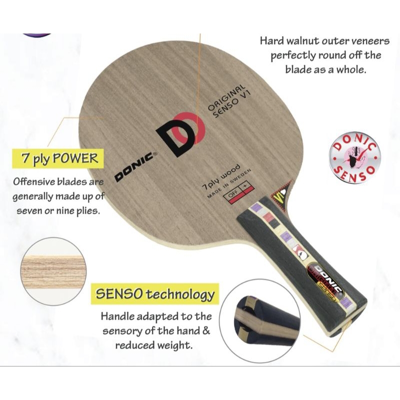 Donic Original Senso V1 Original | Shopee Malaysia
