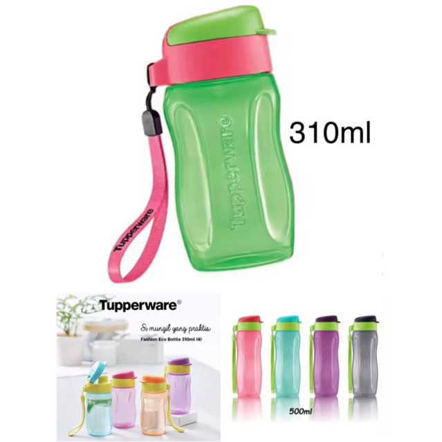 {Ready Stock} Original Tupperware Slim Eco Bottle 310ml/500ml | Shopee ...