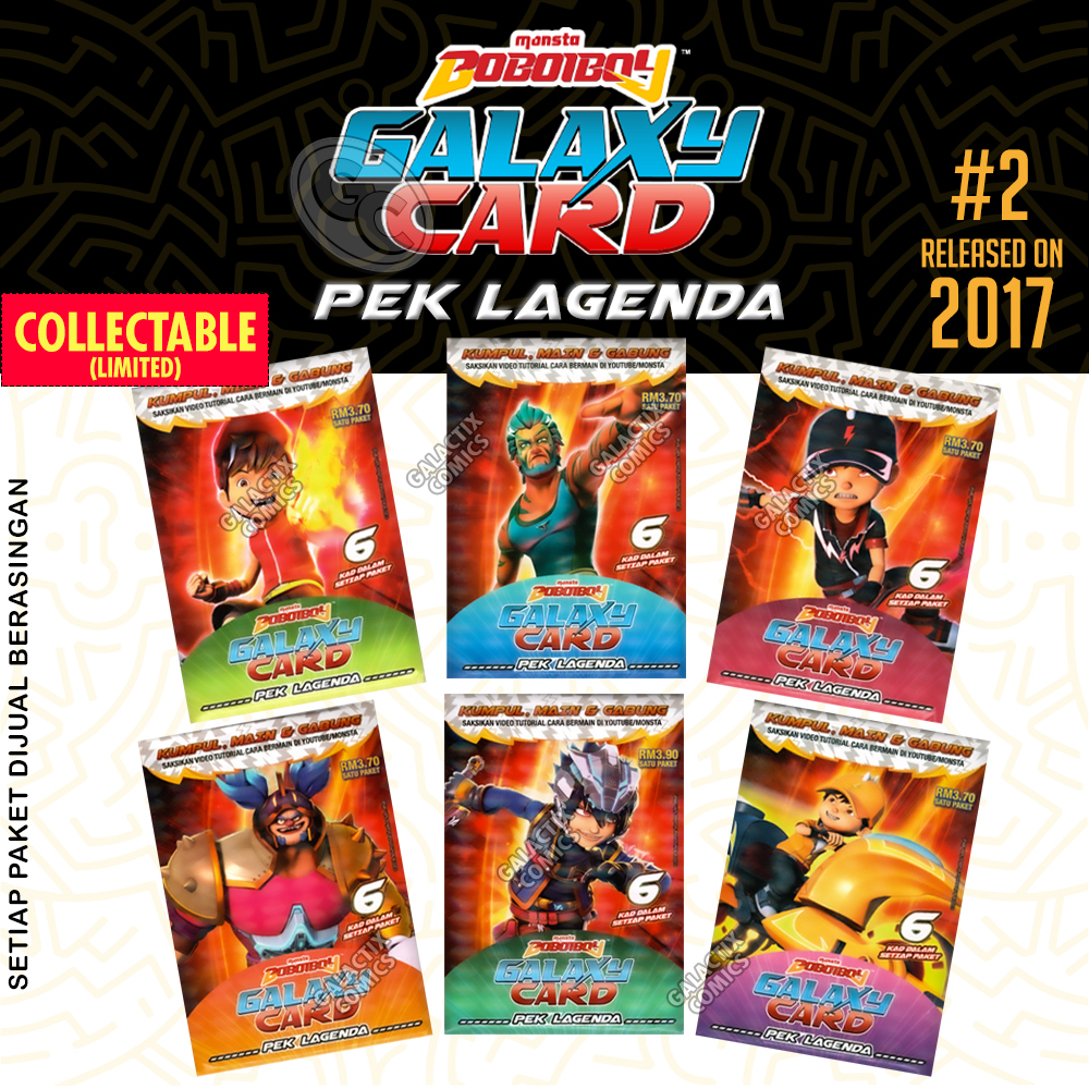 BoBoiBoy Galaxy Card Kad Pek Lagenda - Single Packet - Collectable ...