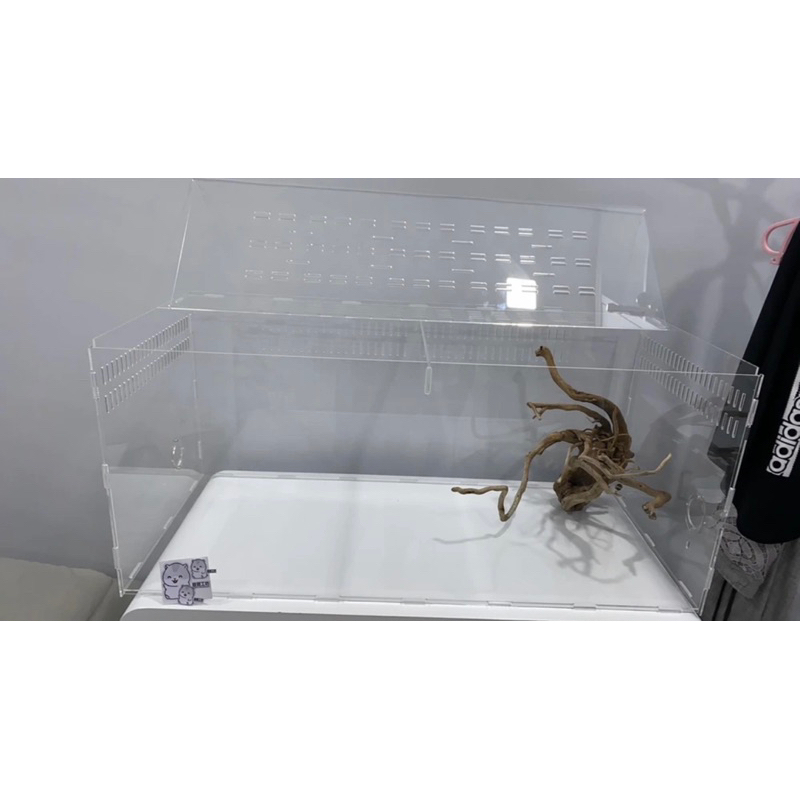 Acrylic cage for hamster/lizard/hedgehog/仓鼠笼/蜥蜴/刺猬/蜘蛛 (door open on top ...