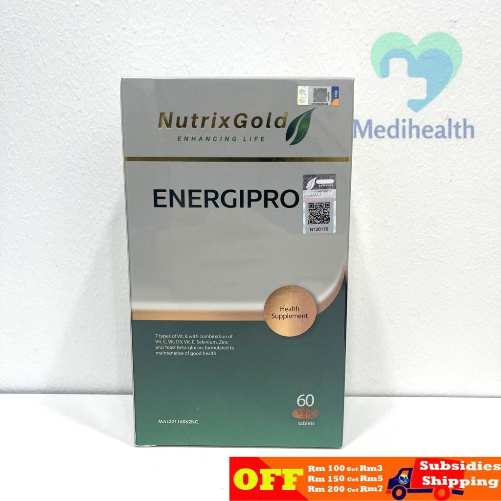 NutrixGold ENERGIPRO (60 tablets) -7 Types of Vitamin B | Shopee Malaysia
