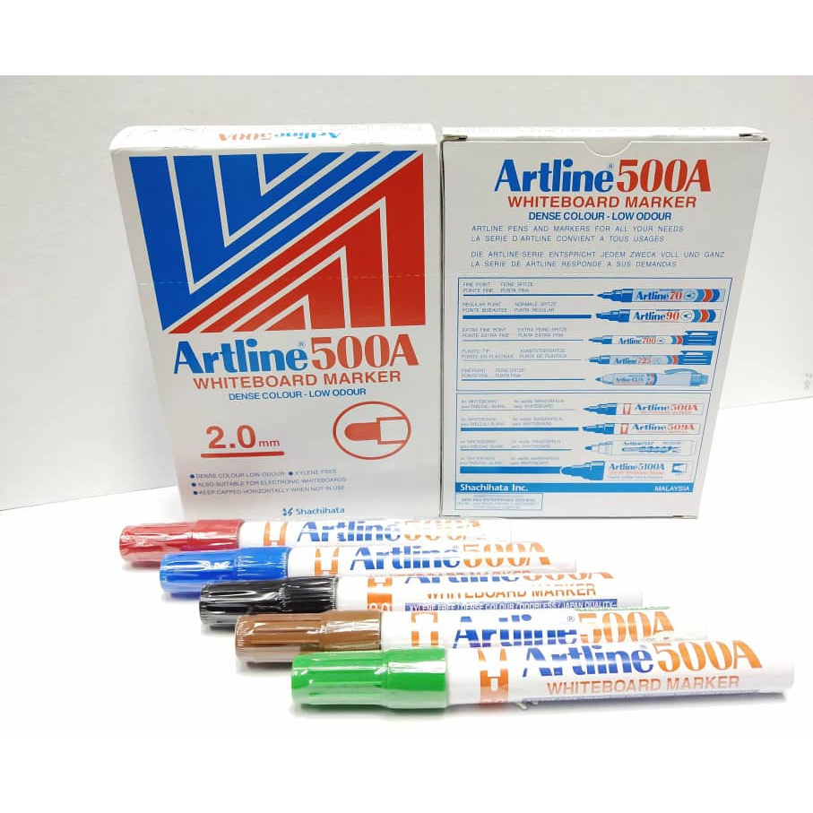 Artline 500A Whiteboard Marker Pen (12pcs/box) | Shopee Malaysia