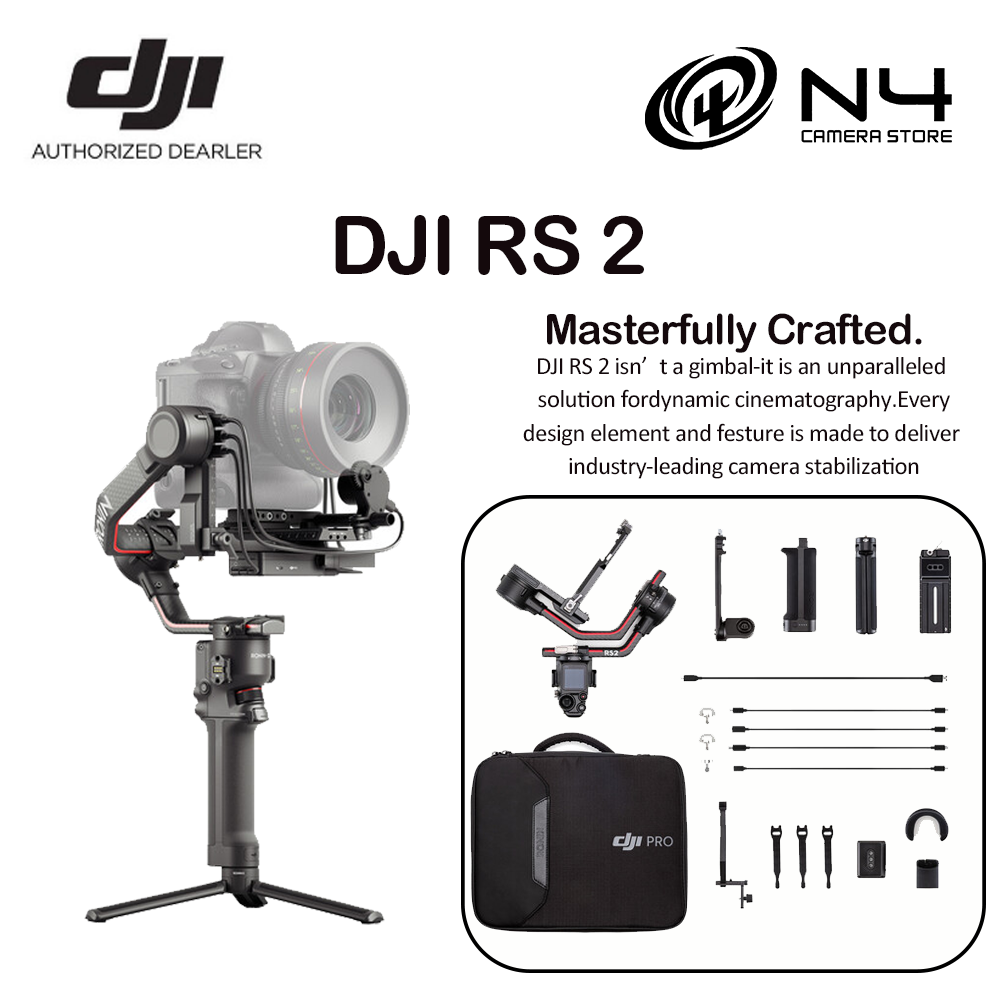 DJI RS2 Axis Gimbal Stabilizer for DSLR and Mirrorless Camera | Shopee ...