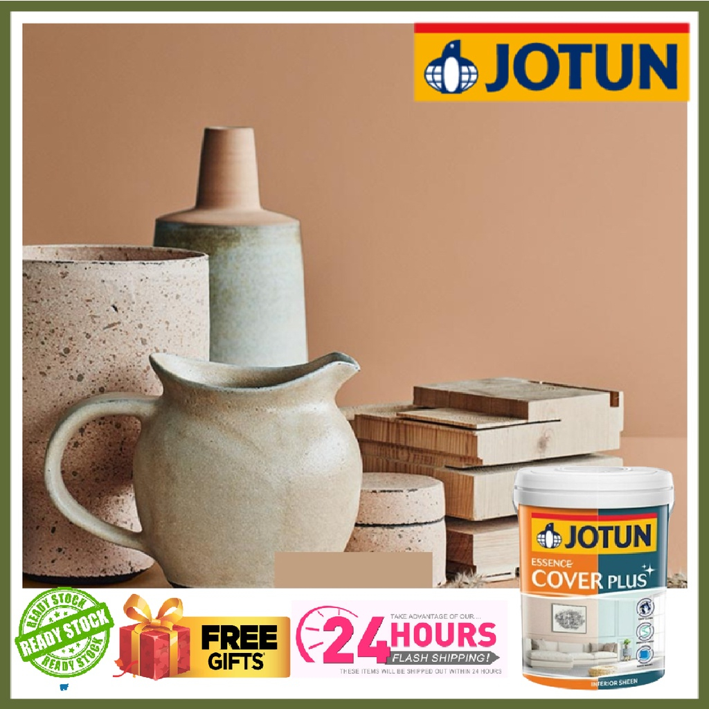 JOTUN 5L 12074 PEACHY ESSENCE COVER PLUS SHEEN & MATT/INTERIOR WALL PAINT /CAT BOLEH CUCI/KILAT ...