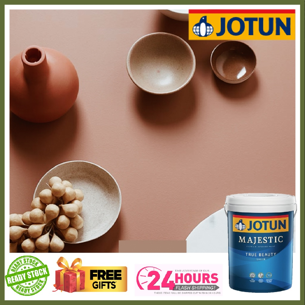 JOTUN 1L 2542 SMOOTH LATTE Majestic True Beauty Sheen /Cat Dalam Kilat ...