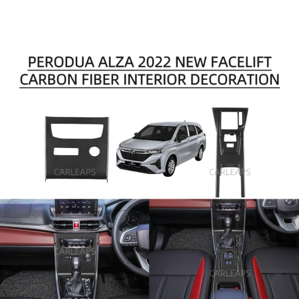 TCS NEW PERODUA ALZA FACELIFT 2022-2024+ CARBON FIBER GEAR PANEL AC ...