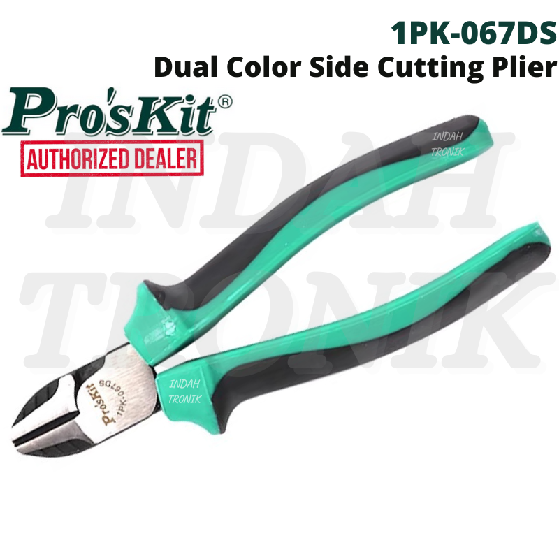 Pro'sKit 1PK-067DS Dual Color Side Cutting Plier Cutter (165mm ...