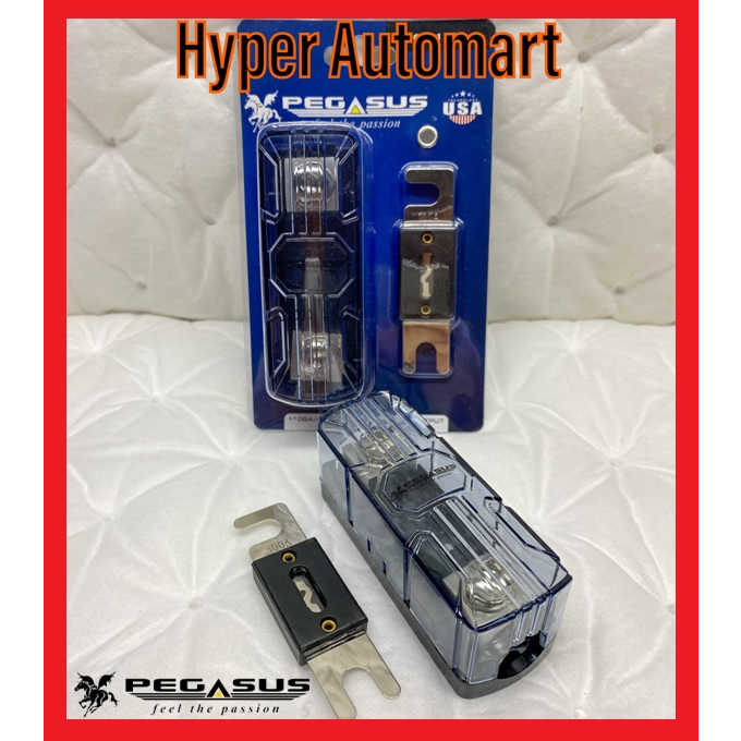Pegasus Car Audio High Performance 100A Fuse Holder Box (PGFH 1100-1 ...