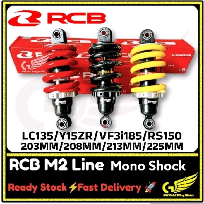 100% ORIGINAL MONOSHOCK RCB M2 LINE YAMAHA LC135 Y16 Y15 V1 V2 Y15ZR ...