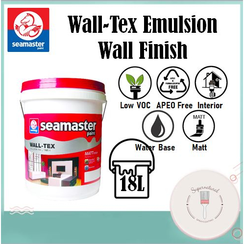 Seamaster Wall Tex 18L Wall Paint Interior Matt Finishing | Seamaster ...