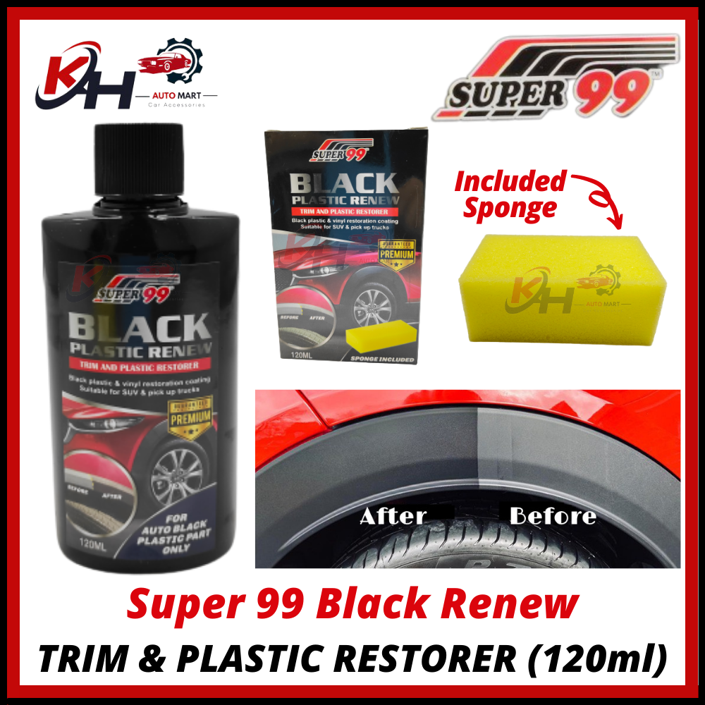 Super99 Black Plastic Renew Trim & Plastic Restorer Black Plastic ...