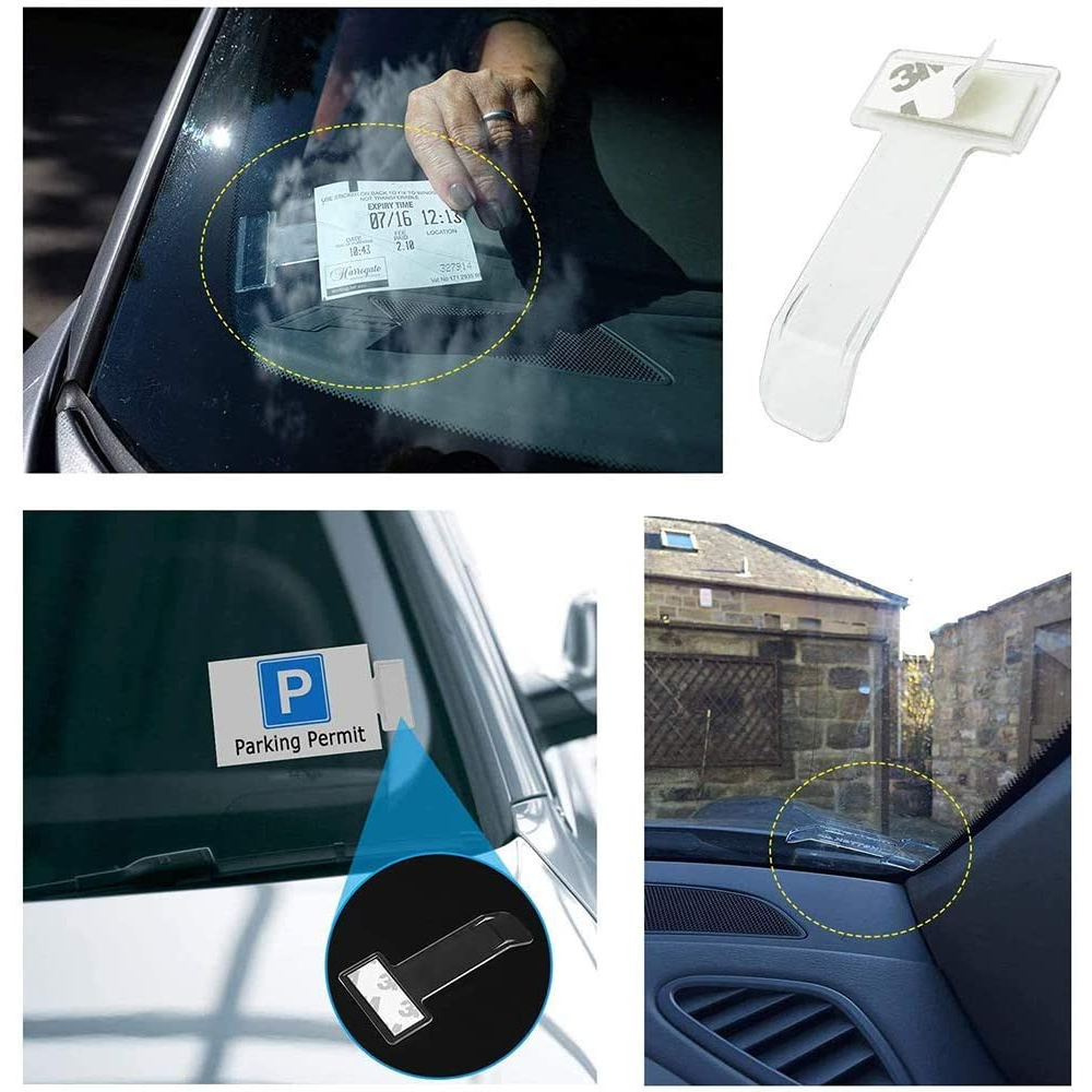 1Pcs Car Windshield Clip TNG Card Holder Name Card Parking Number ...