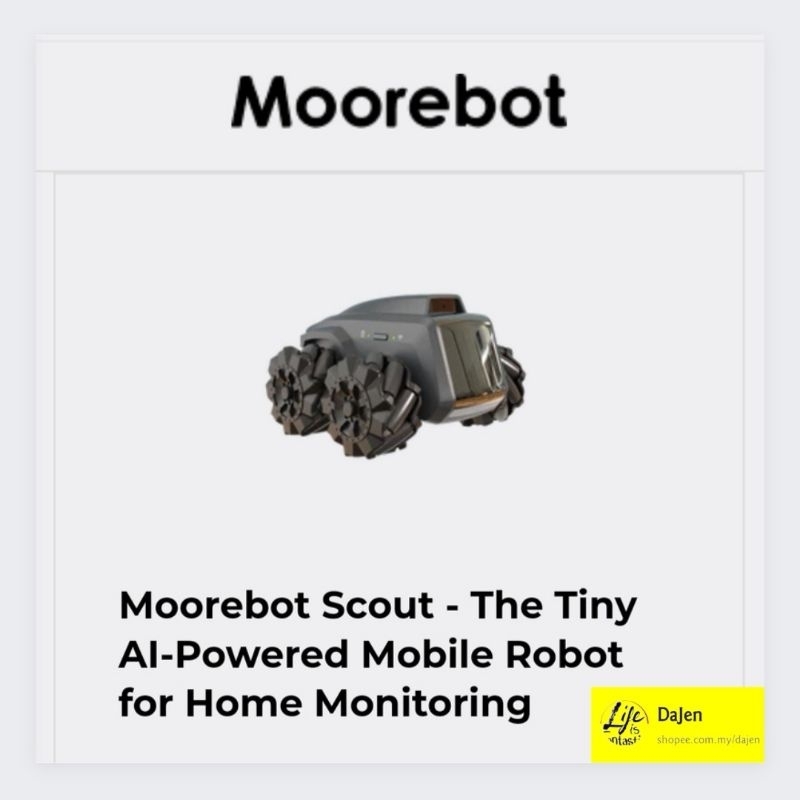 Moorebot Scout - Mobile Robot for Monitoring, Auto Patrol and Docking ...