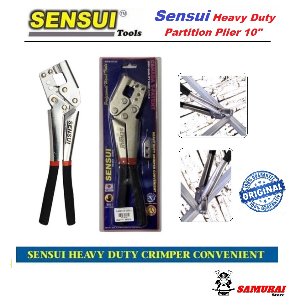 (100% ORIGINAL) SENSUI Heavy Duty PartItion Plier / Crimping Tools 10 ...