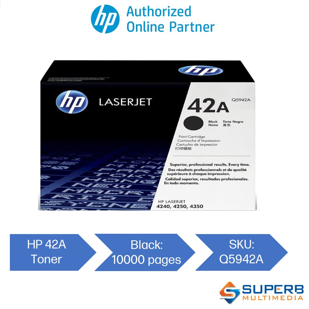 HP 42A Original LaserJet Toner Cartridge [Q5942A] | Shopee Malaysia