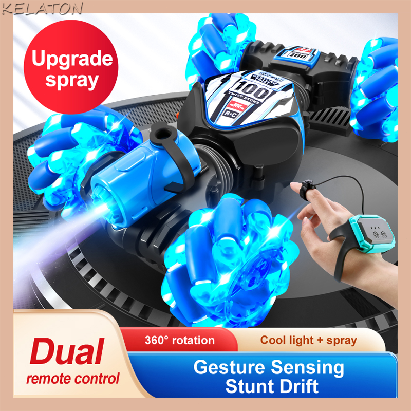 360° 4WD All-Round Drift Spray Remote Control Stunt Car Gesture RC Car ...