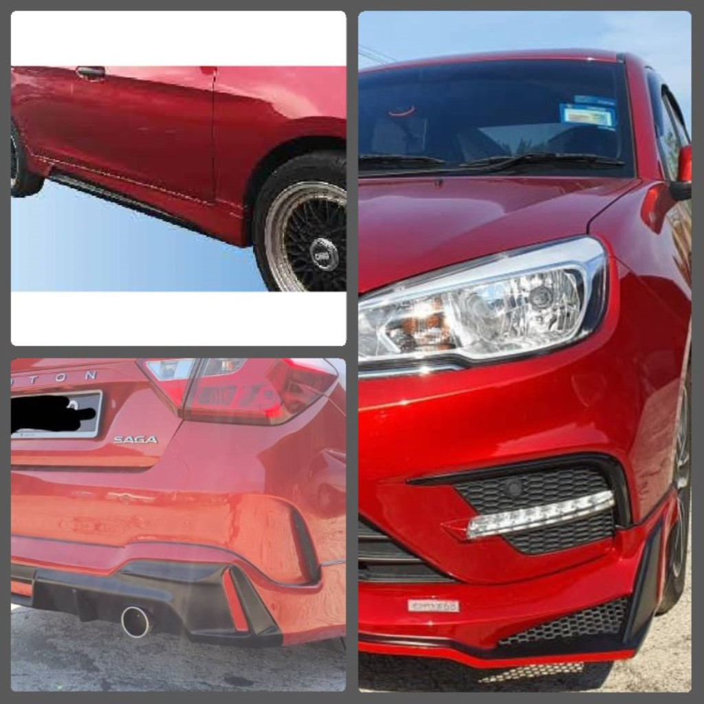 Proton Saga 3rd Generation 2019 Drive 68 Skirting Body Kit PU Ready ...