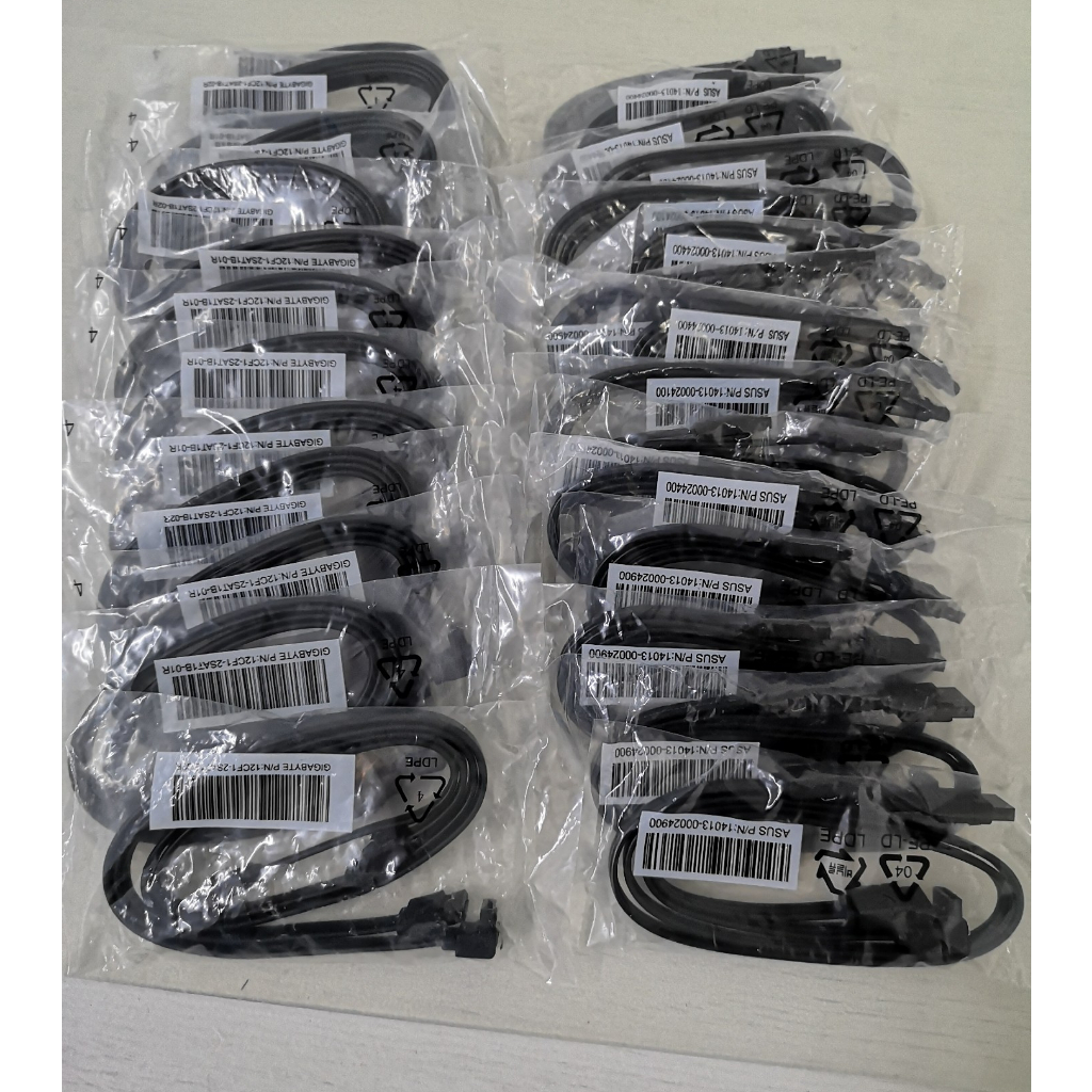 *2025* Original Asus / Gigabyte / MSI SATA III 6Gbps 50CM Sata Cable 2 ...