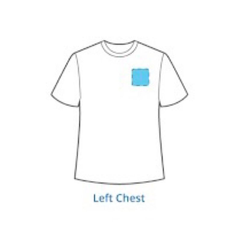 ADD ON Send the picture/name you want to heatpress on the left chest ...