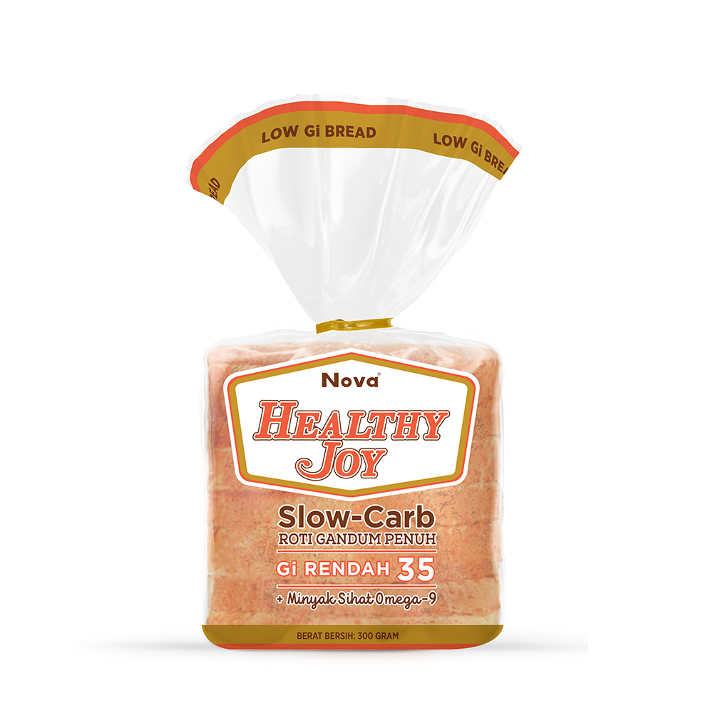 NOVA HEALTHY JOY ROTI GANDUM PENUH 300GM | Shopee Malaysia