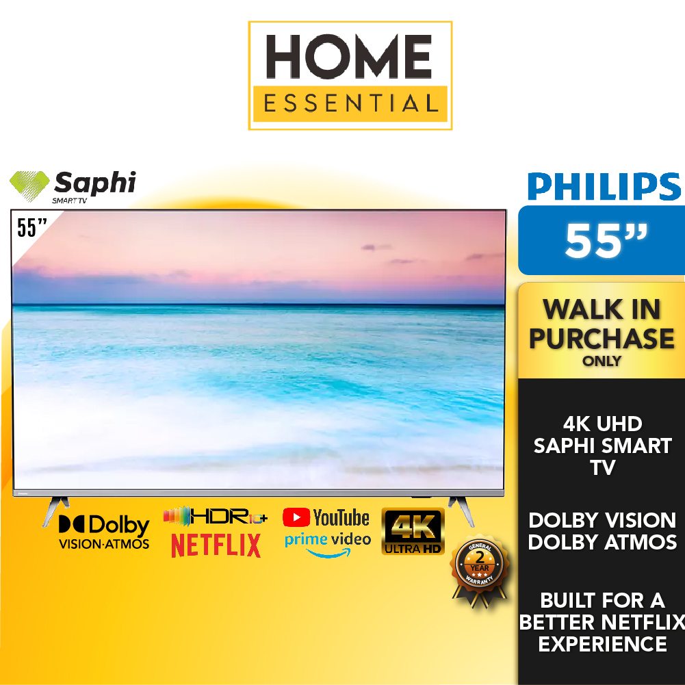 Philips 55 Inch 4K UHD Smart TV 55PUT6654 | Netflix Dolby Vision Atmos ...