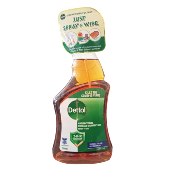 DETTOL ANTIBAC SURFACE DISINFECTANT SPRAY 500ML | Shopee Malaysia