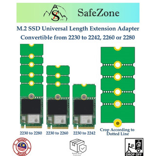 Universal M.2 SSD Length Extension Adapter Supports NGFF NVME SATA M.2 ...