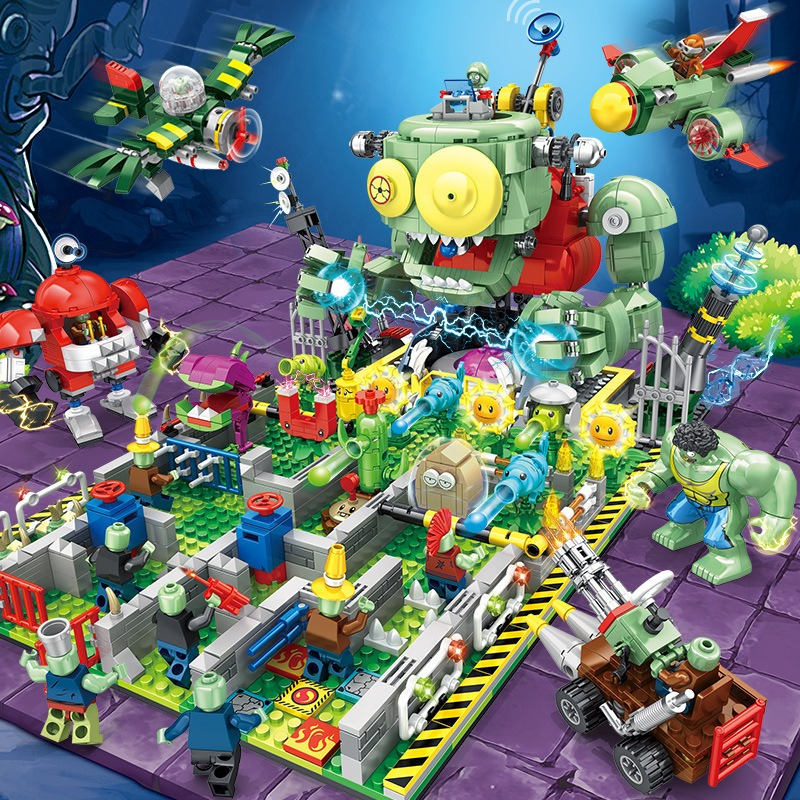 Flower Plants vs Zombies Building Blocks Toys 植物大战僵尸积木玩具 | Shopee Malaysia
