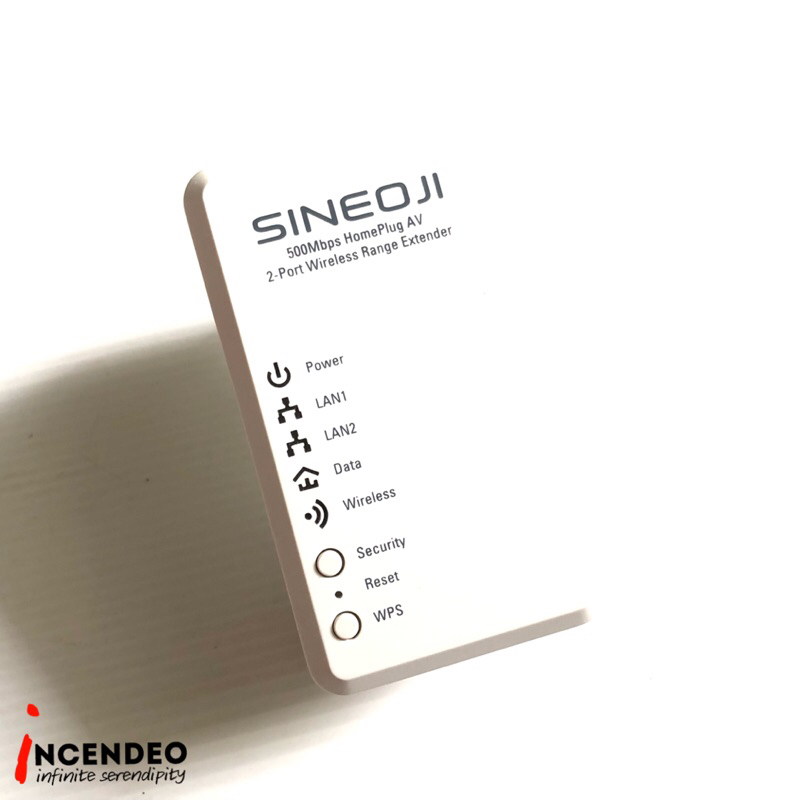 Sineoji 500mbps Homeplug Av 2 Port Wireless Range Extender Pl500ew Shopee Malaysia