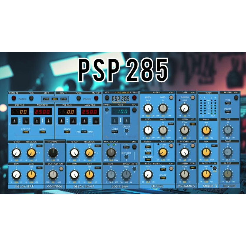 PSP 285 v1.0.0 VST, VST3, AAX x64 | PSPaudioware (Win) Delay Plug-in | Shopee Malaysia
