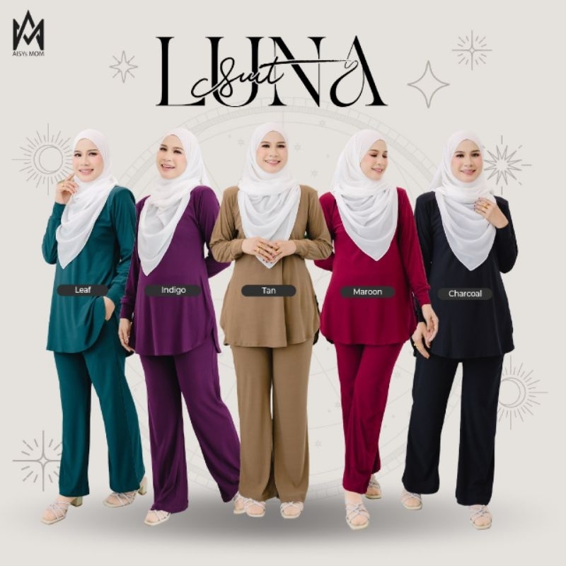 LUNA SUIT Ironless Nursing Selak by Aisysmom | set baju seluar ...