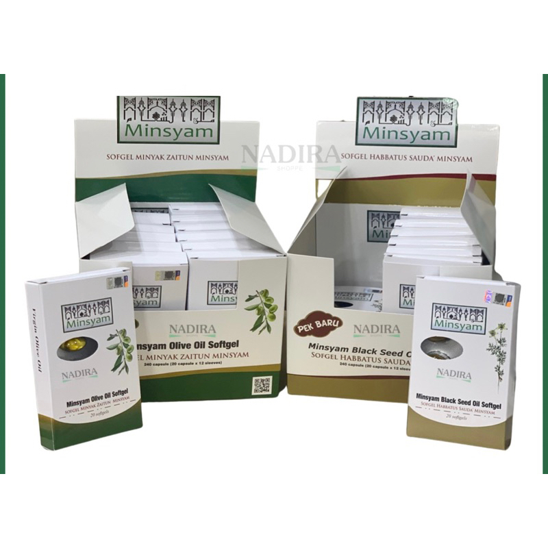Minsyam Habbatus Sauda softgel / Olive softgel | Shopee Malaysia