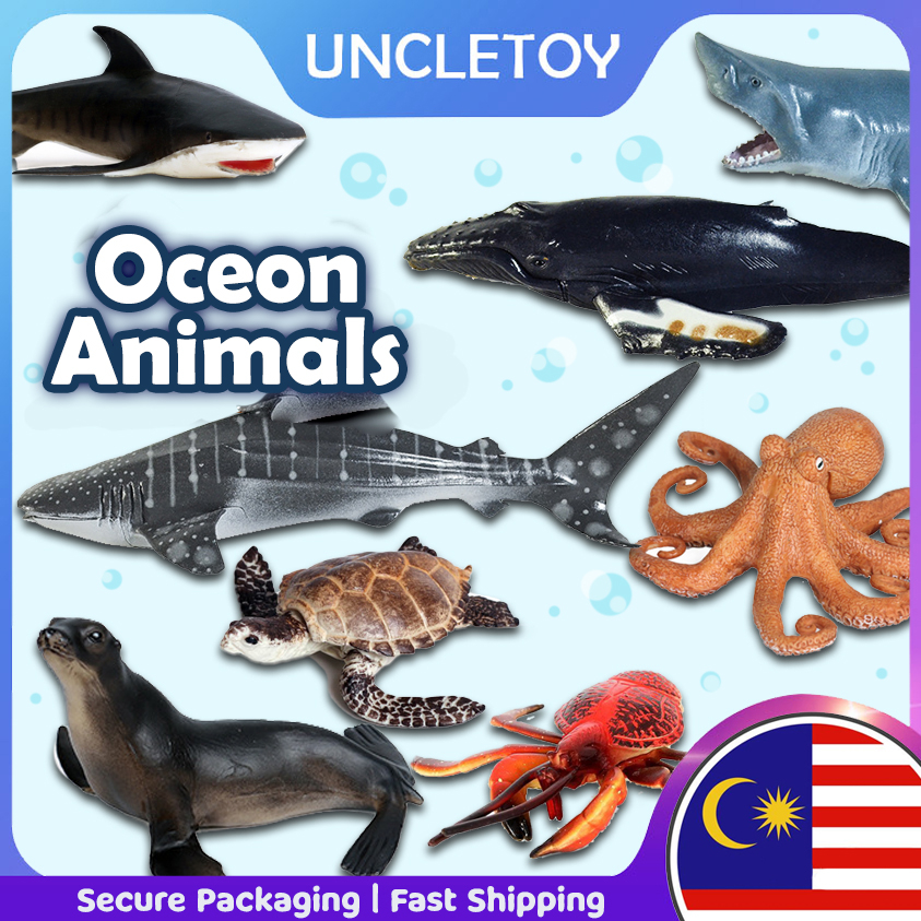 Mainan Haiwan Lautan Ikan Laut Toys Shark Ocean Sea Animal Simulation ...