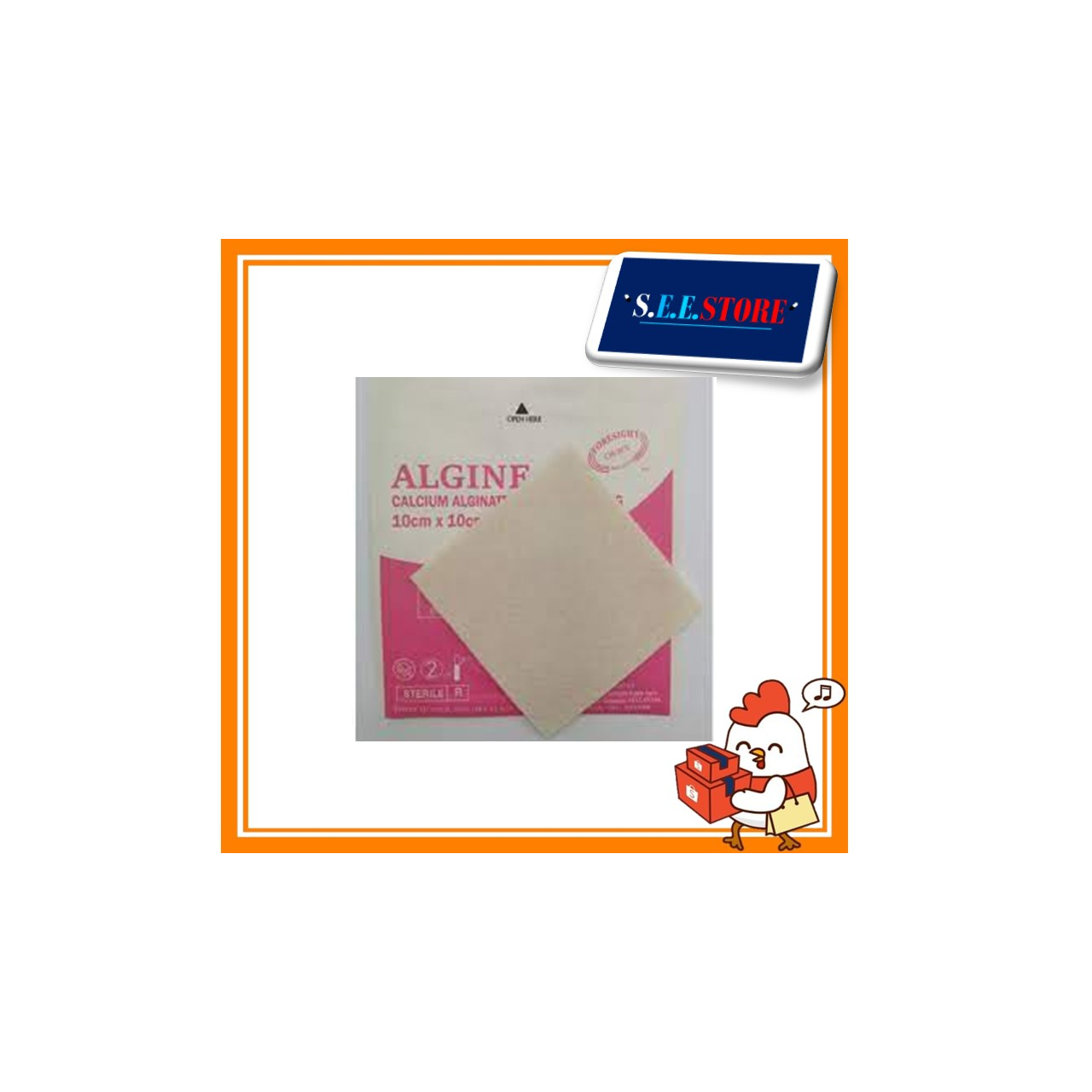 【Ship Today - KL】STERILE ALGINE CALCIUM ALGINATE WOUND DRESSING (10X10CM) 1 PC | Shopee Malaysia