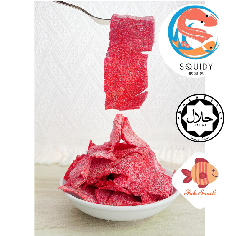 [HALAL]Snek Ikan Perisa Sotong Merah - Fish Snack with Cuttlefish ...