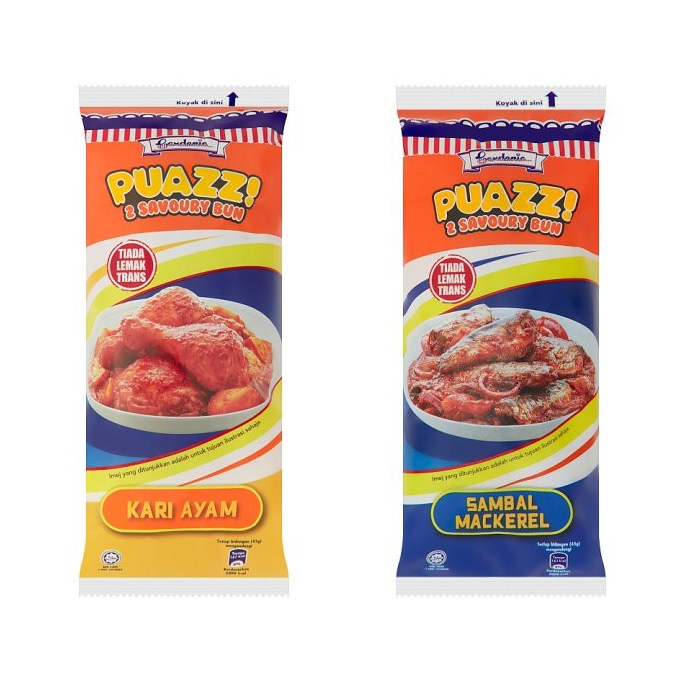 Gardenia Puazz 2 Savoury Bun Kari Ayam / Sambal Royale / Sambal ...
