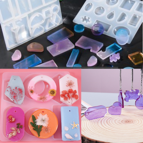 Acuan Silikon Ekposi - Key Chain Necklace Silicone Mold for Epoxy Resin ...