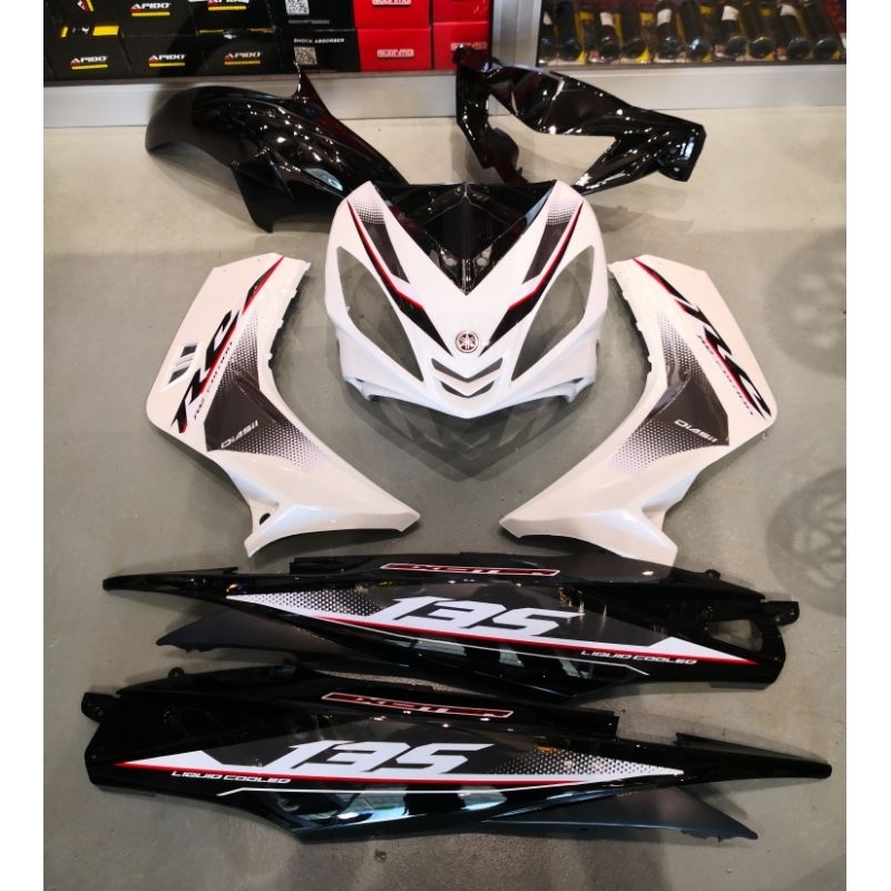 YAMAHA LC135 V1 HITAM CUSTOM RC RED HLY ORI/OEM READY STOCK | Shopee ...