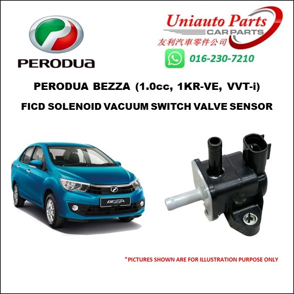 PERODUA BEZZA (1.0cc, 1KR-VE, VVT-i) FICD SOLENOID VACUUM SWITCH VALVE ...