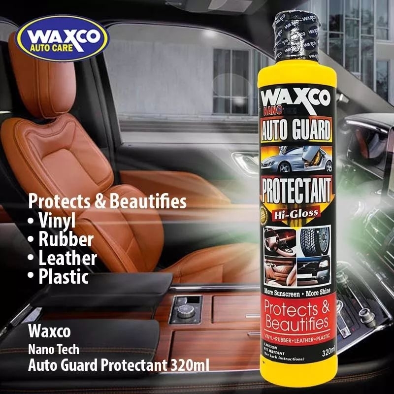 WAXCO NANO TECH Auto Guard Protectant 320ML / Pengilat Kulit Kusyen ...